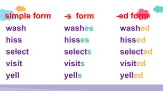 English 2 Verbs and Its Form _Powerpoint | PPTX
