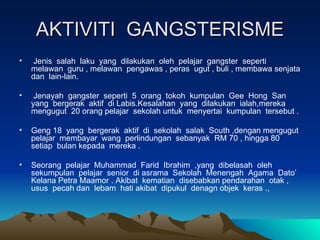 Gengsterisme ppt | PPT