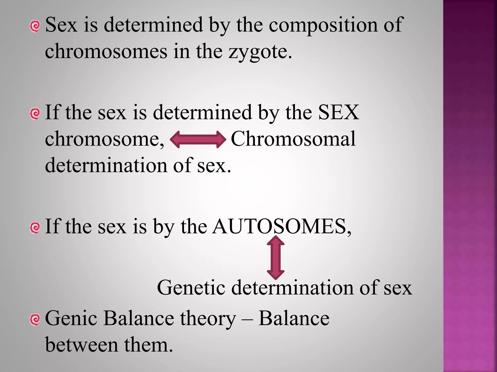 Genic balance theory of bridges gynandromorphs | PPTX