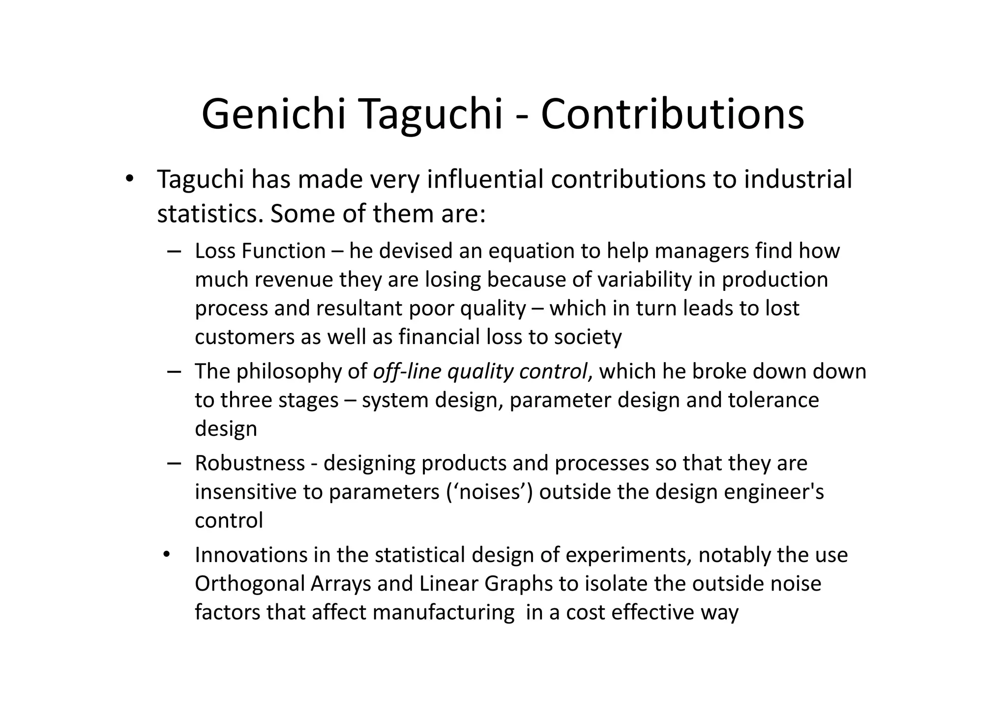 Genichi Taguchi | PDF