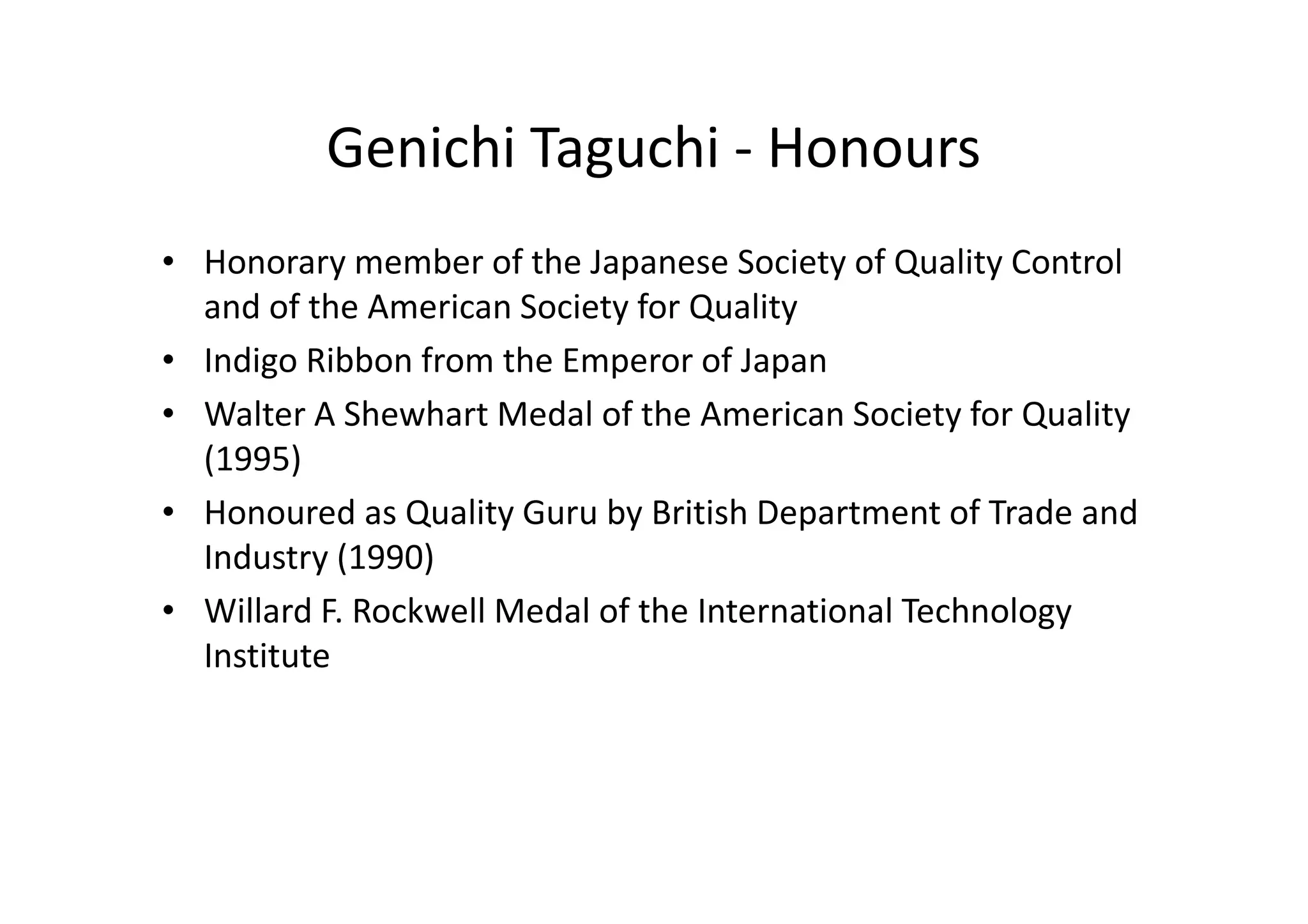 Genichi Taguchi | PDF