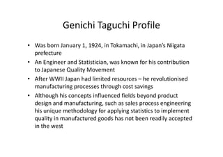 Genichi Taguchi | PDF