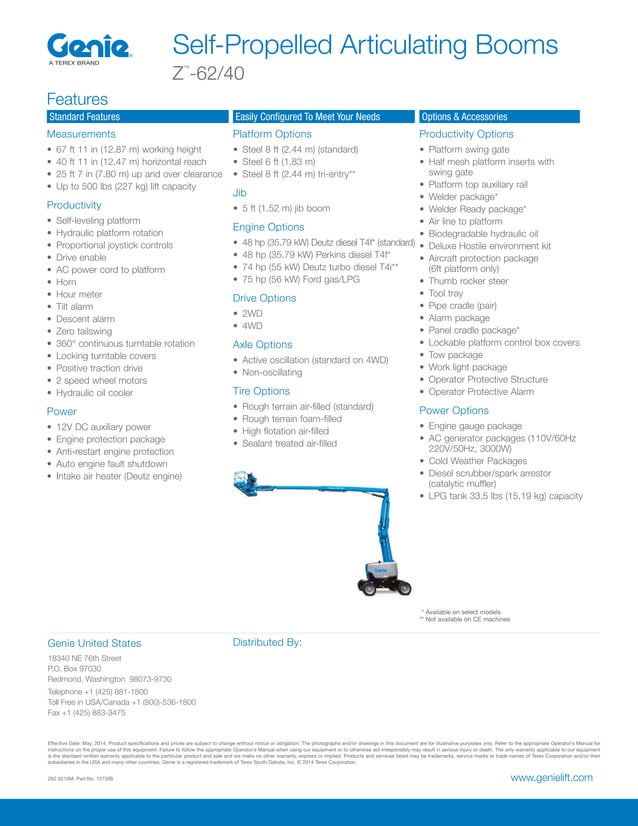 Genie z-62-40-en | PDF | Track and Field | Sports