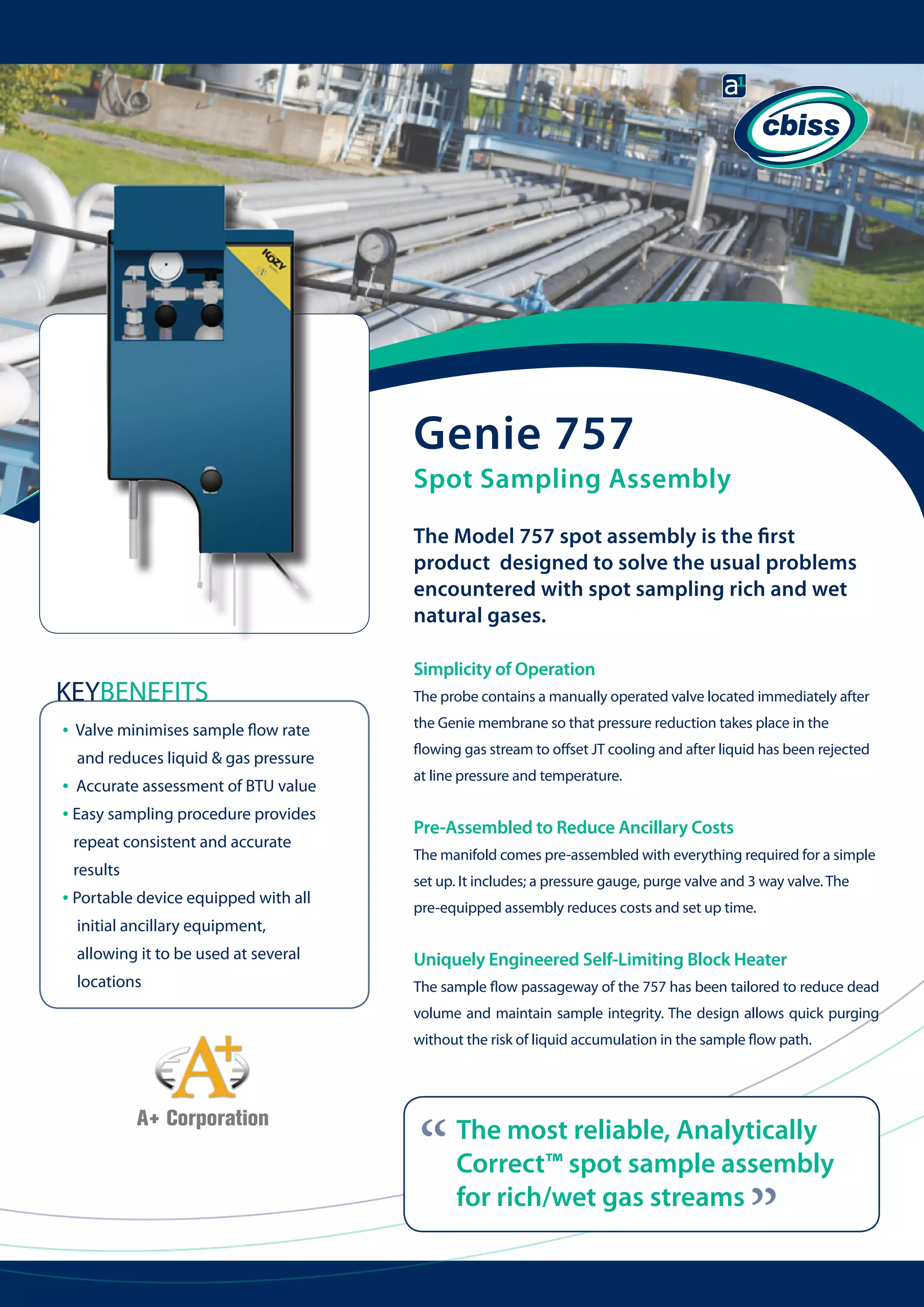 Genie 757 spot sampling assembly datasheet | PDF | Home Appliances ...