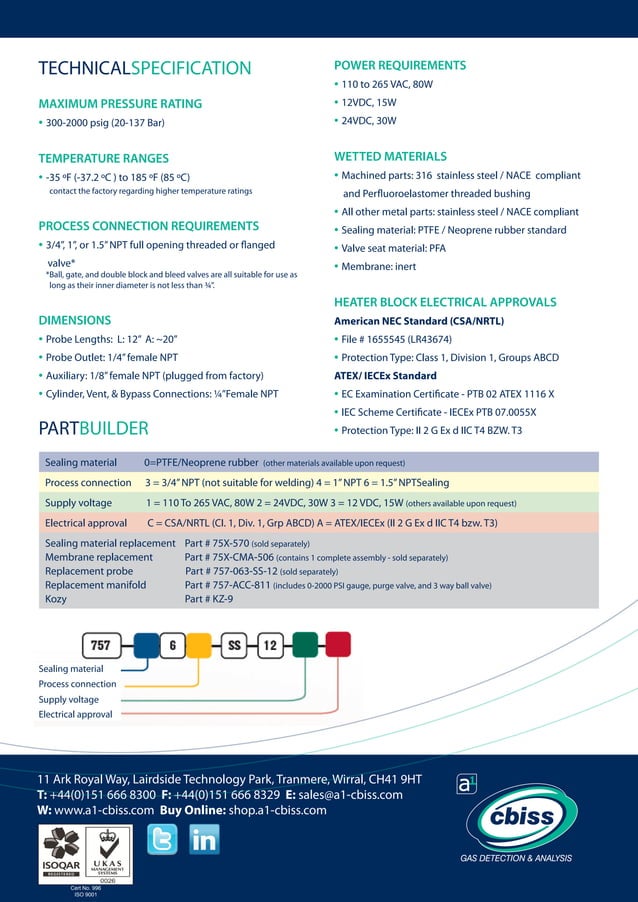 Genie 757 spot sampling assembly datasheet | PDF | Home Appliances ...
