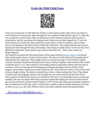 Genie Alternate Ending | PDF