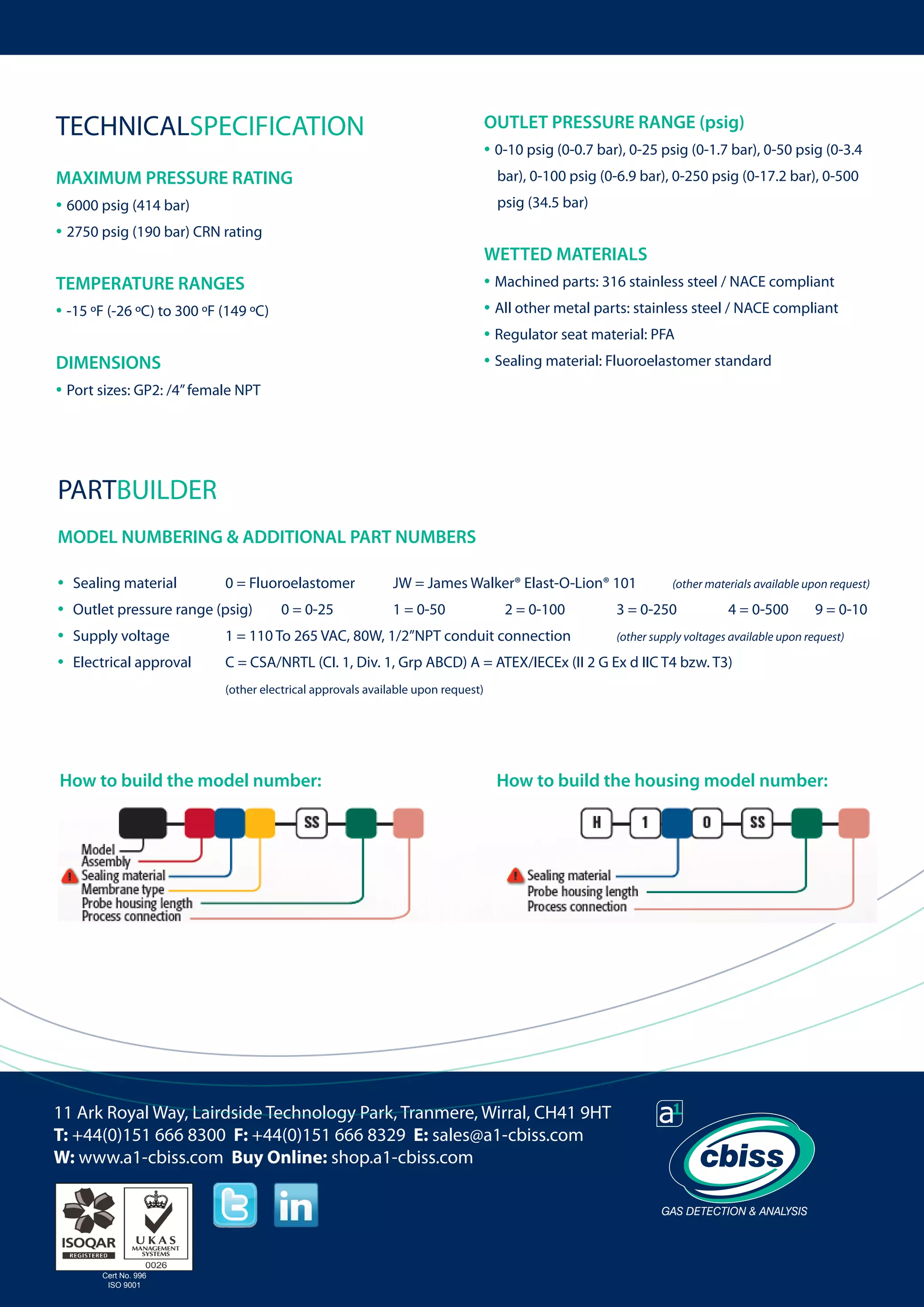 Genie gr pressure regulator datasheet | PDF