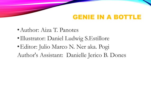 Genie in the bottle (1) | PPT