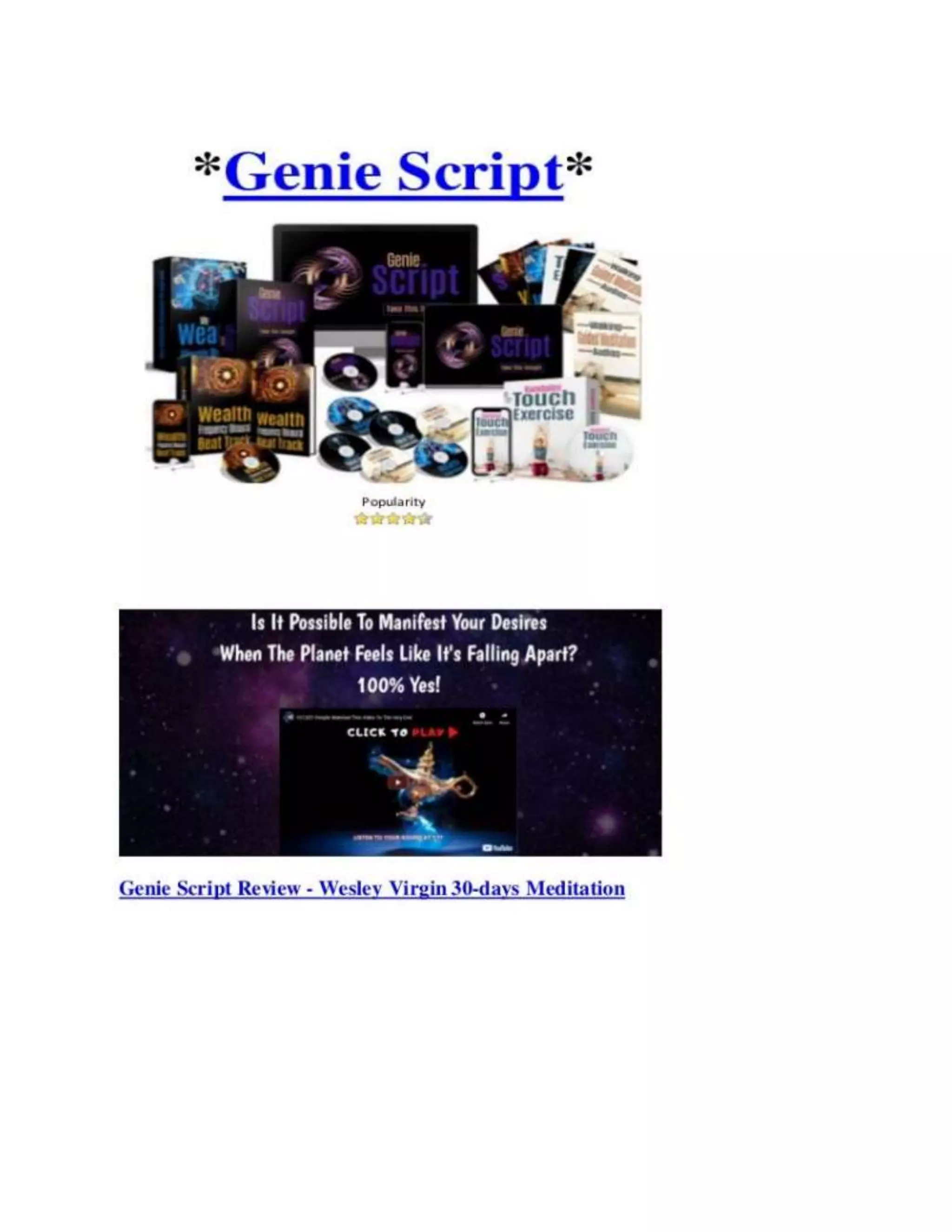 Genie script | DOCX