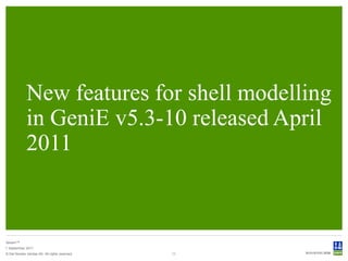 GeniE : Shell Modelling, Status and Directions | PDF