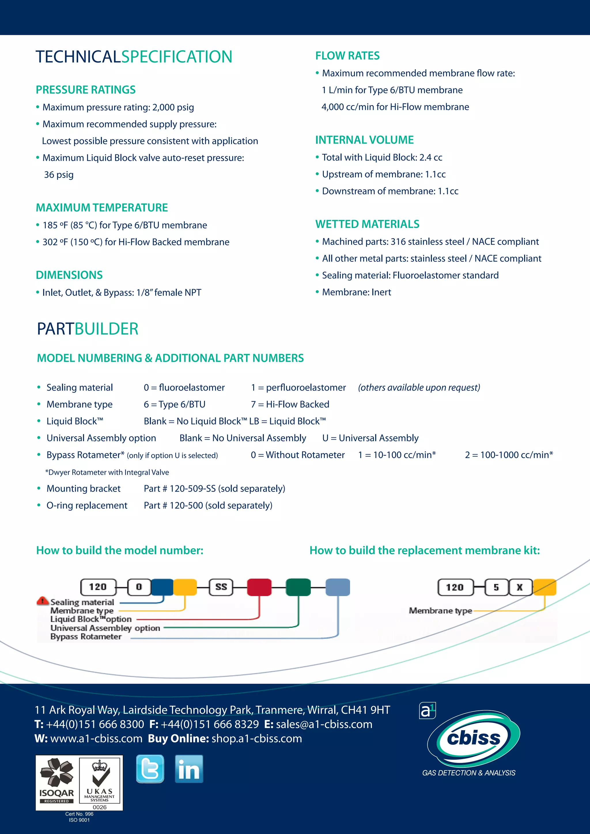 Genie supreme 120 membrane seperator datasheet | PDF