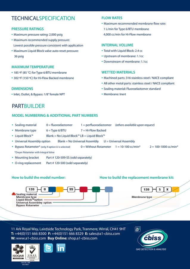 Genie supreme 120 membrane seperator datasheet | PDF | Chemistry | Science