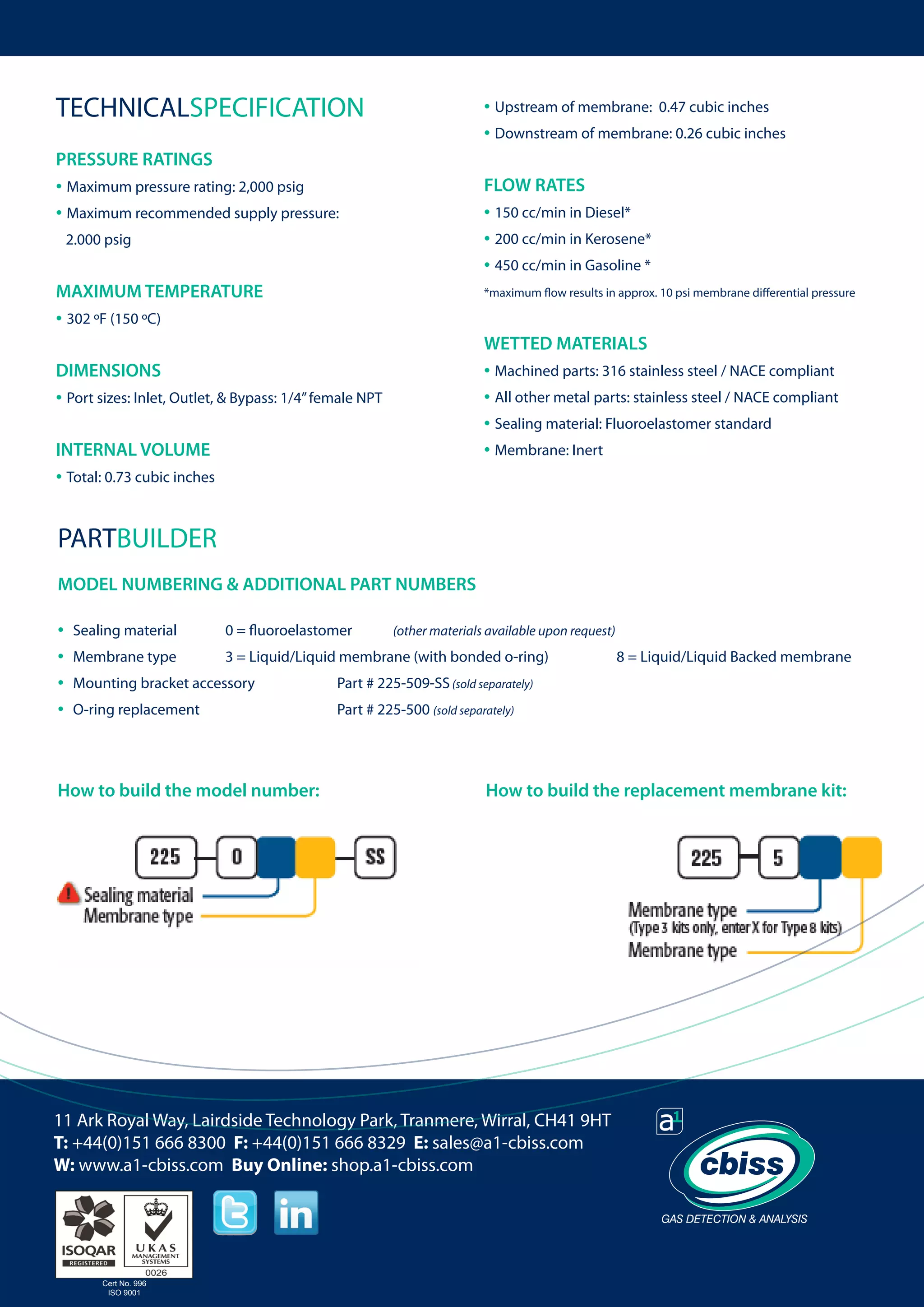 Genie supreme 225 membrane seperator datasheet | PDF