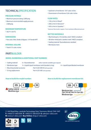 Genie supreme 225 membrane seperator datasheet | PDF