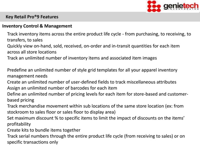 GenieTech Indonesia - Retailpro | PPTX | Retail Industry | Industries