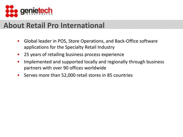 GenieTech Indonesia - Retailpro | PPT