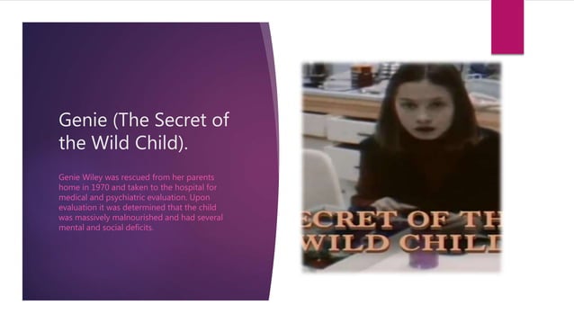 Genie (The Secret of the Wild Child). | PPTX