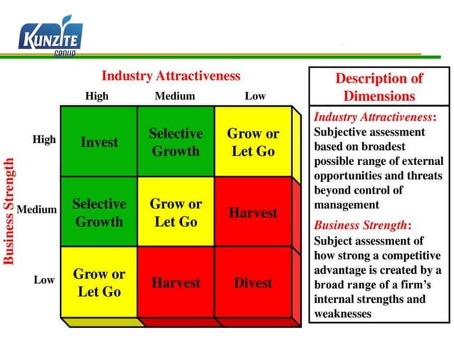Ge nine(9) cell matrix | PPT | Business Accounting & Finance | Business