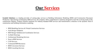 BIM Modelling Service Provider in Canada | PPTX