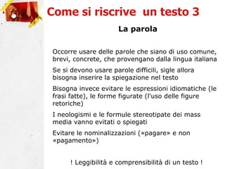 Laboratorio di riscrittura easy to read di un’indagine di Lolita ...