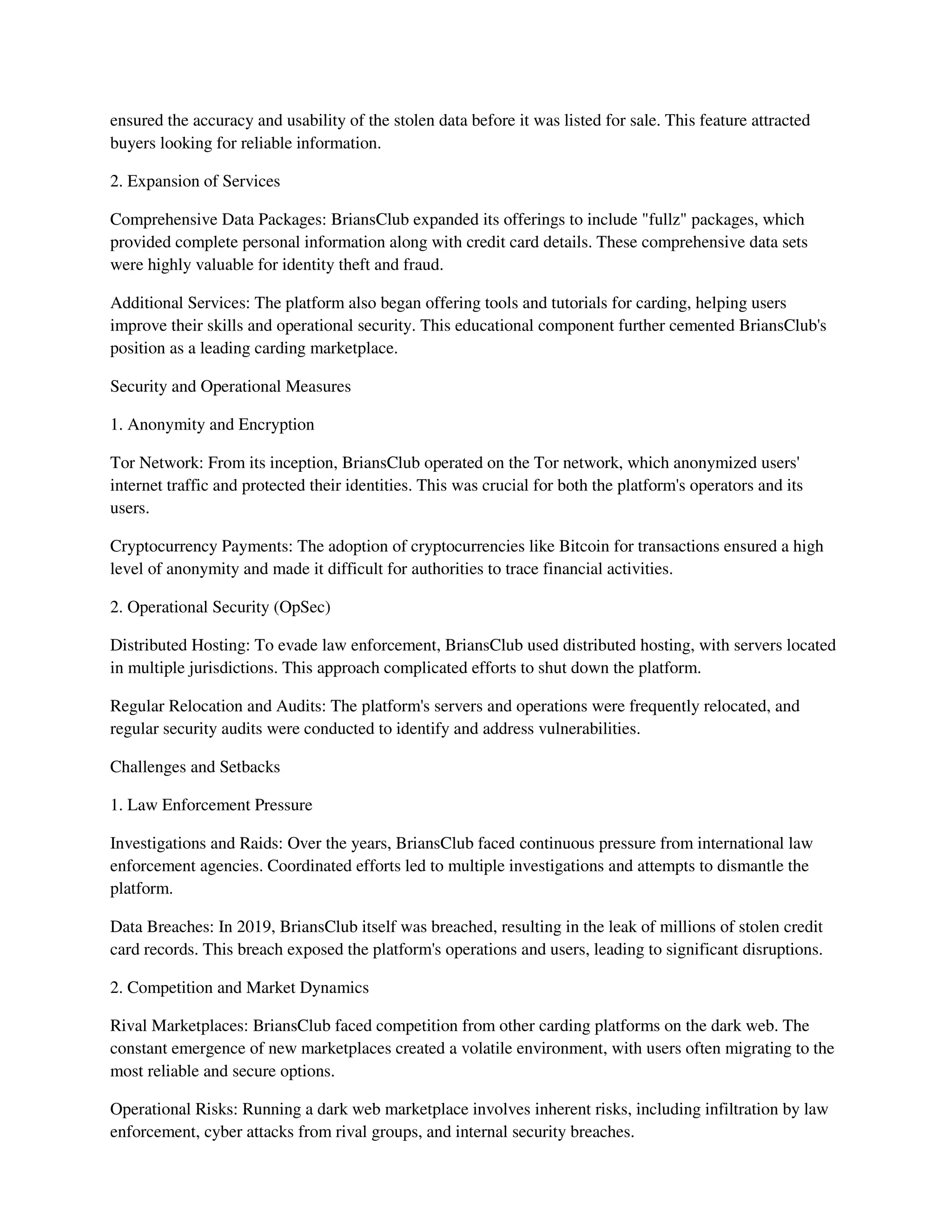 The Genesis of BriansClub.cm Famous Dark WEb Platform | PDF