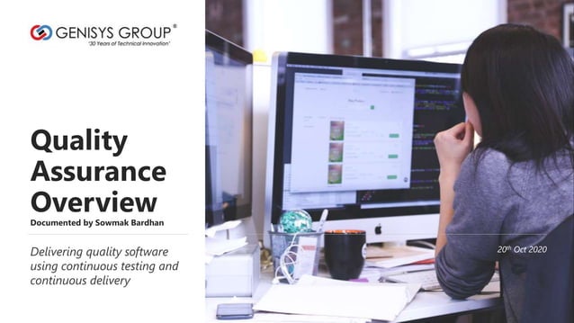 Quality Assurance/Testing Overview & Capability Deck | PPTX