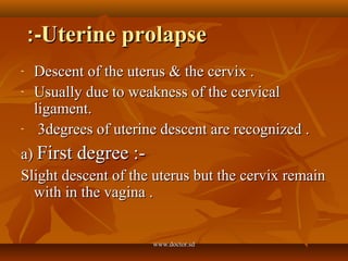 Genital Prolapse | PPT