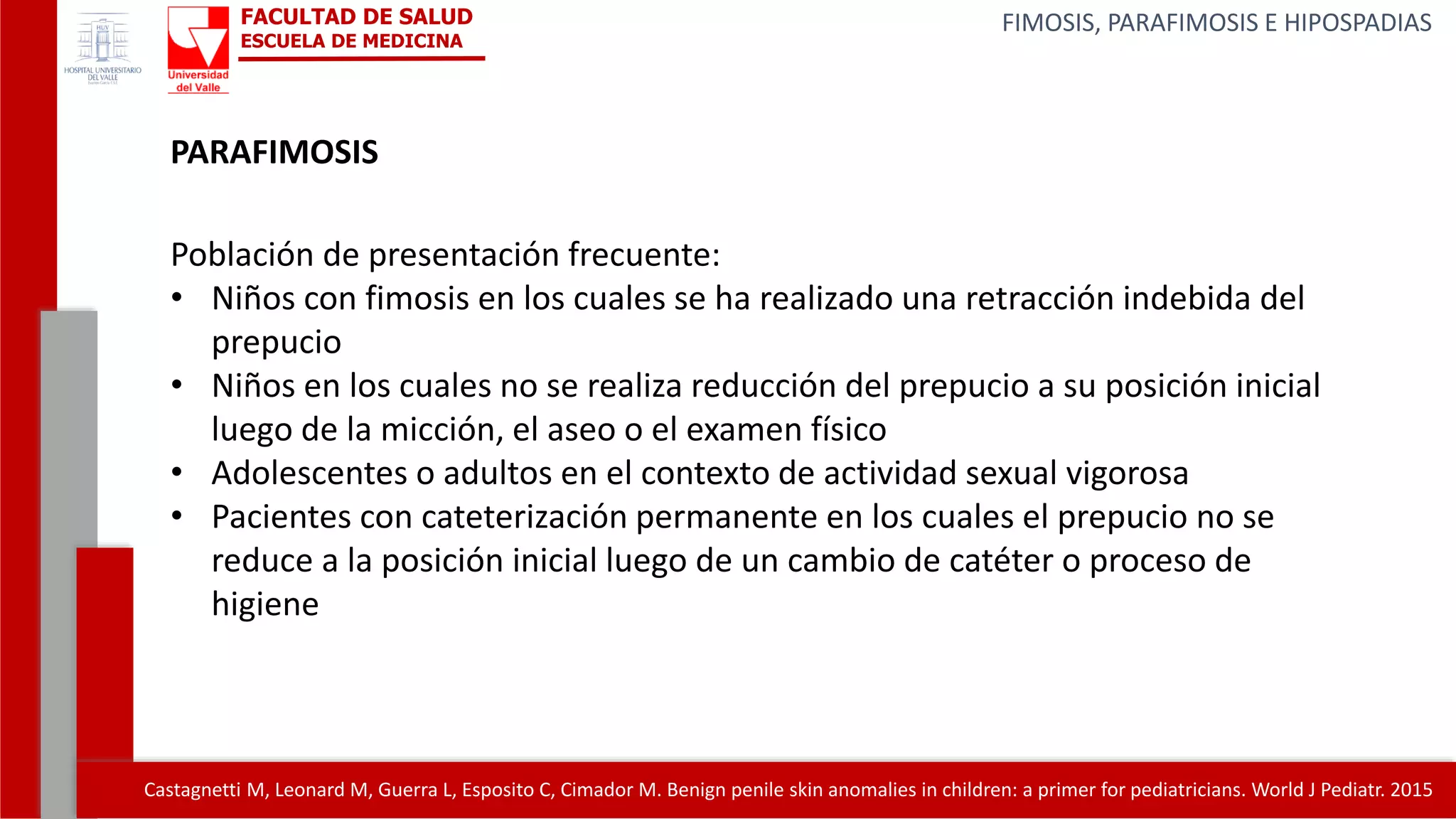 Fimosis y Parafimosis | PPTX