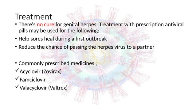GENITAL HERPES.pptx STD , MEDICAL AND SURGICAL II | PPTX | Infectious Diseases | Diseases and ...