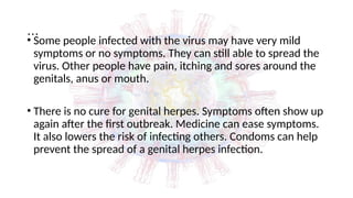 GENITAL HERPES.pptx STD , MEDICAL AND SURGICAL II | PPTX