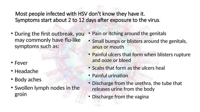 GENITAL HERPES.pptx STD , MEDICAL AND SURGICAL II | PPTX | Infectious Diseases | Diseases and ...
