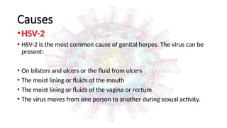 GENITAL HERPES.pptx STD , MEDICAL AND SURGICAL II | PPTX