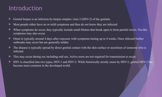 Genital herpes notes for all types of medical field students by Sanju ...