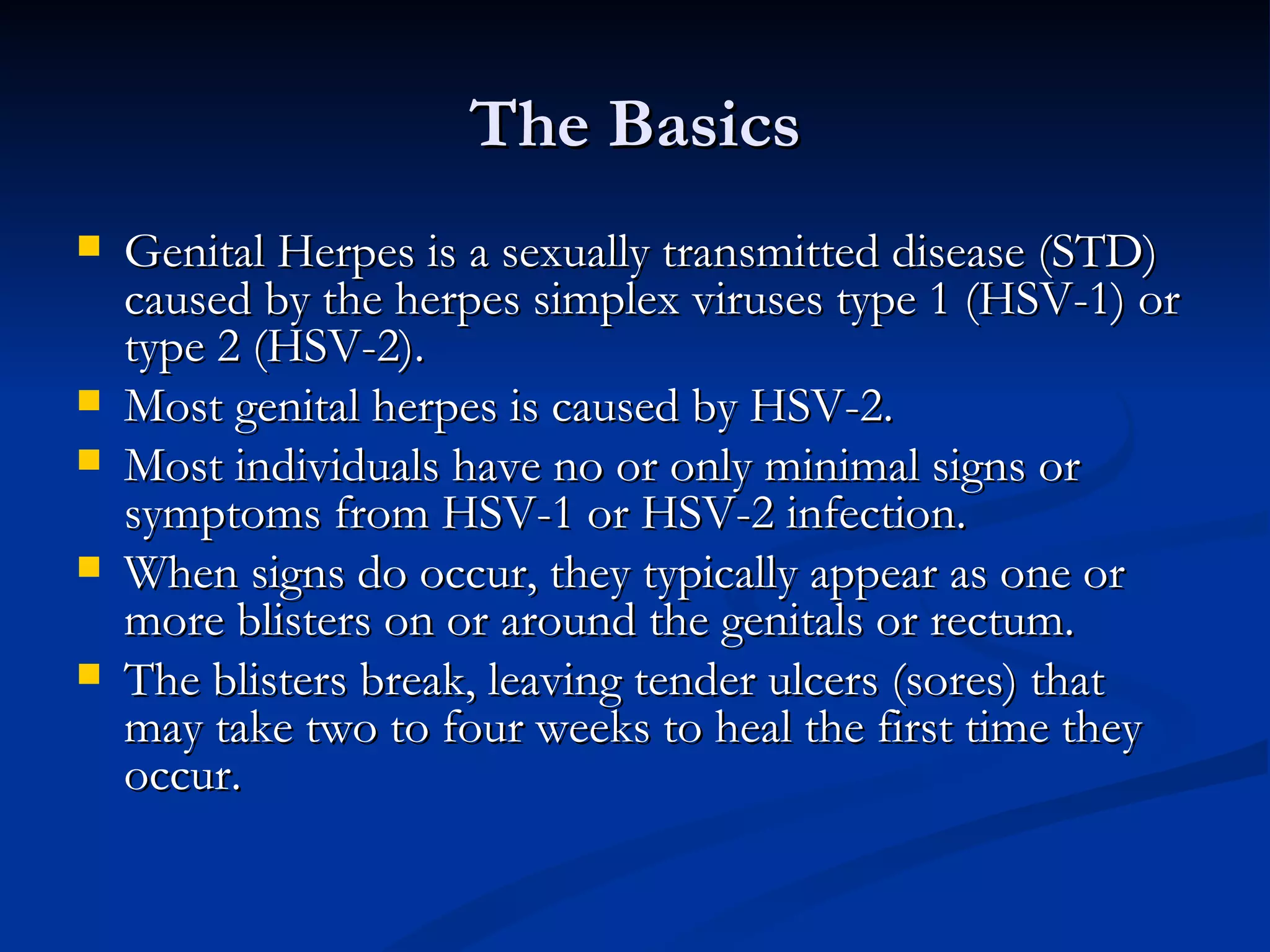 About Genital Herpes | PPT