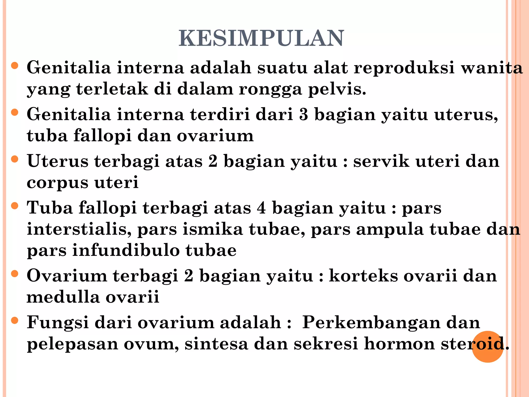 Genitalia interna wanita | PPT