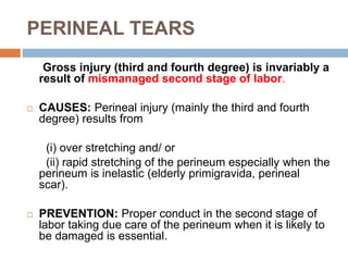 GENITAL INJURIES and various degrees of tear.pptx