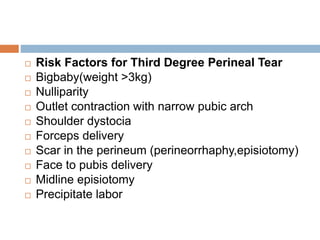 GENITAL INJURIES and various degrees of tear.pptx