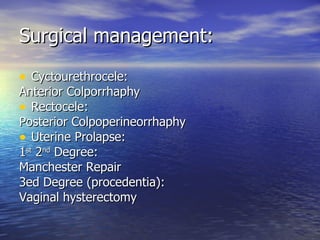 Genital Prolapse | PPT