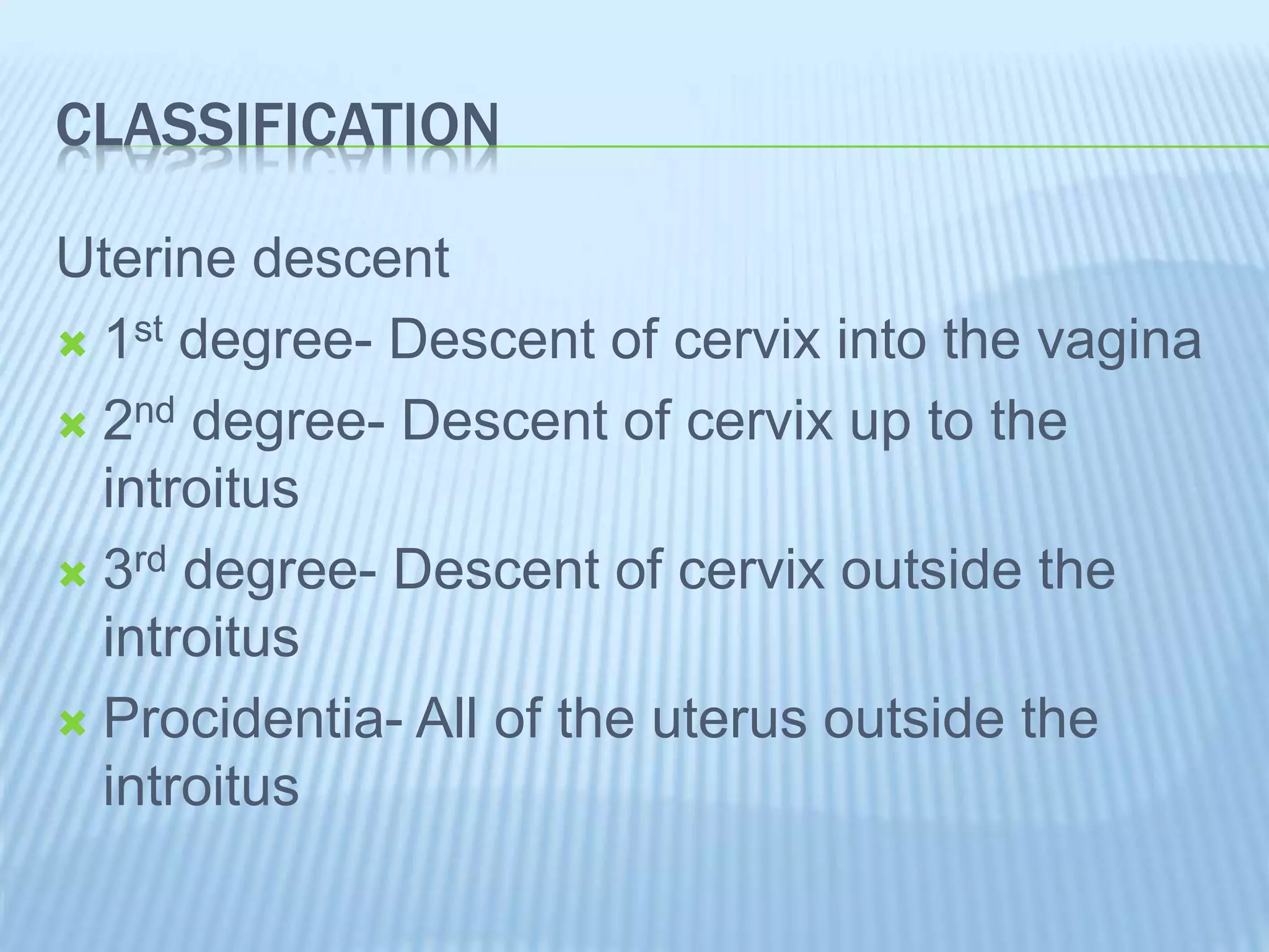 Genital prolapse | PPTX