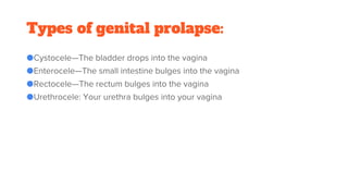 Genital Prolapse | PPTX