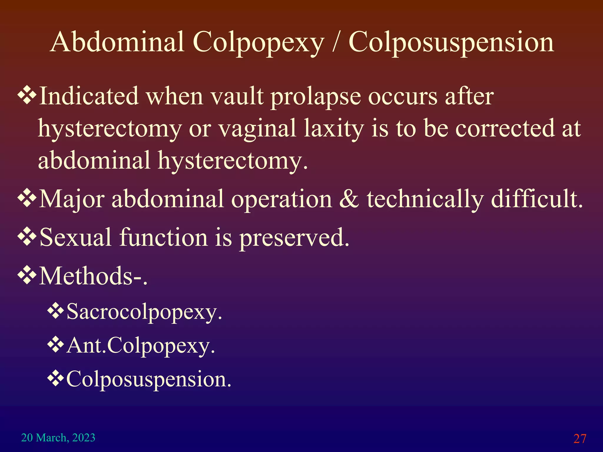 GenitalProlapse AUDIO.ppt