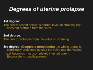 Genital prolapse by daniel rawand | PPT