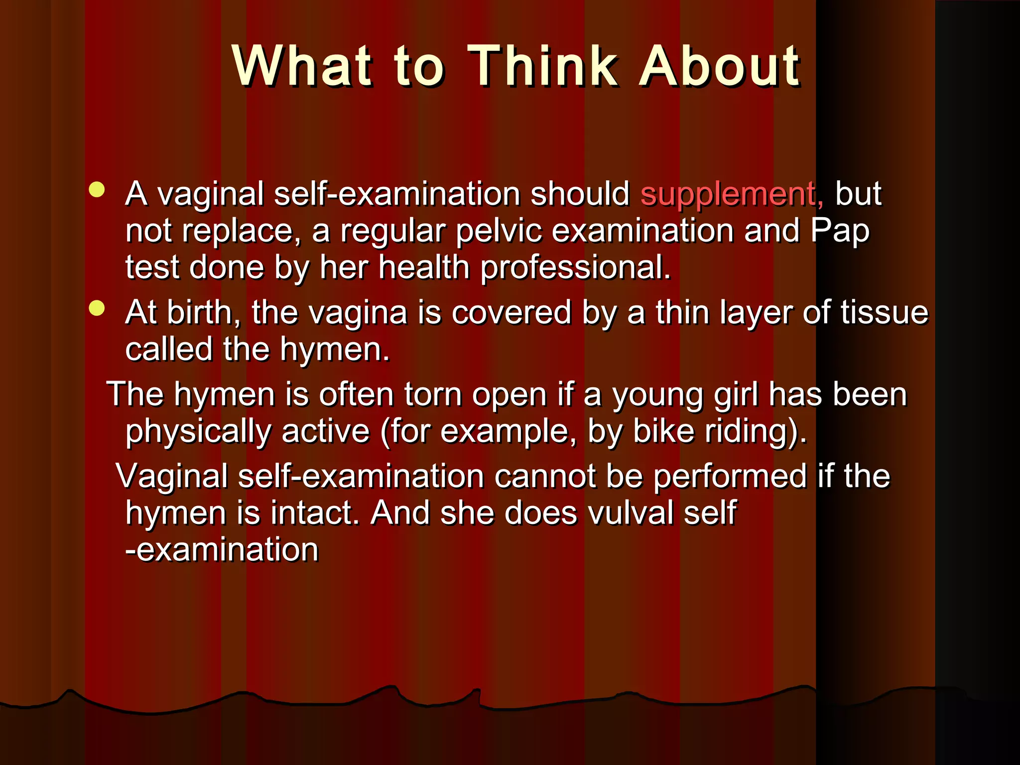 genital self examination | PPT