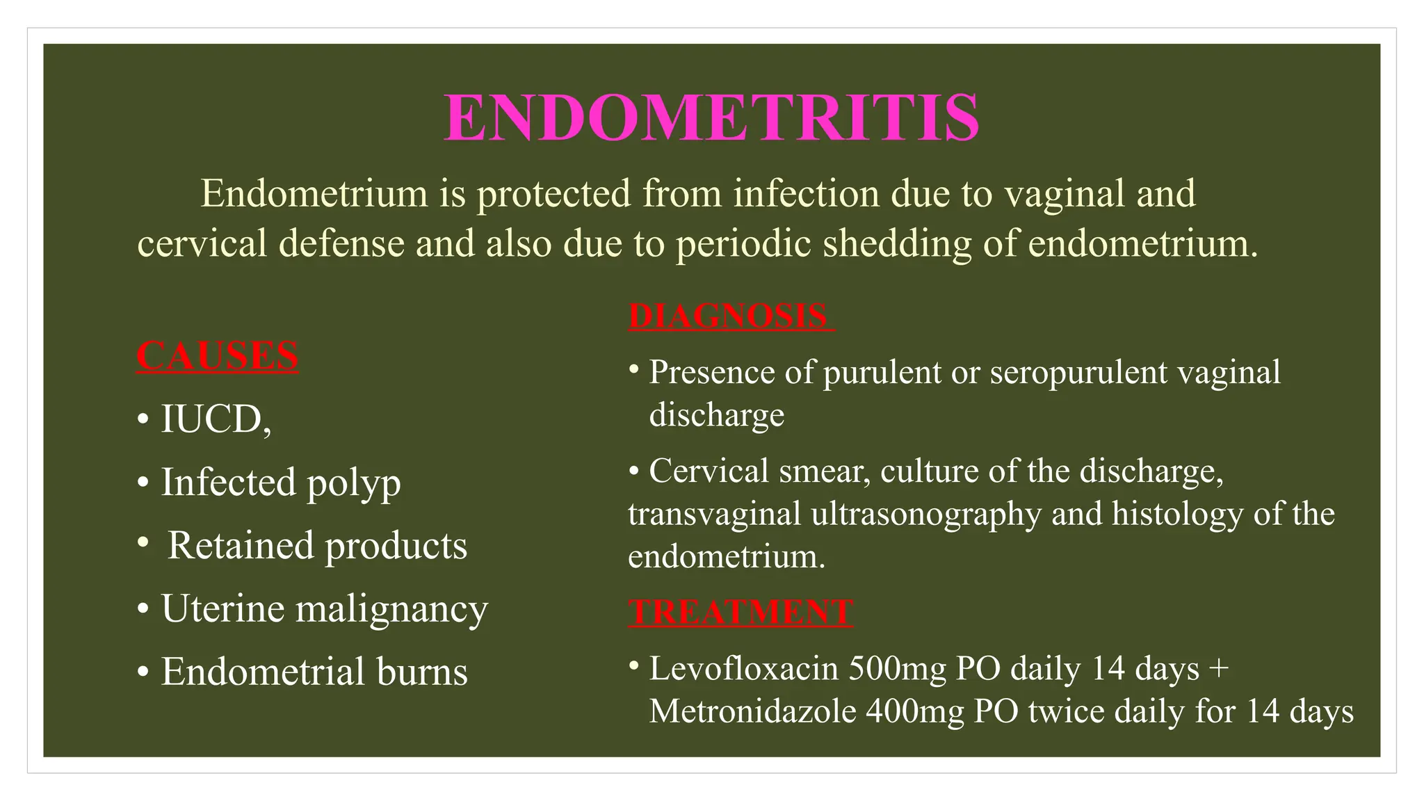 Genital Tract Infections Obstetrics And Gynaecological Nursing Ppt