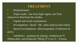 GENITAL TRACT INFECTIONS obstetrics and gynaecological nursing | PPTX