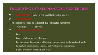 GENITAL TRACT INFECTIONS obstetrics and gynaecological nursing | PPTX