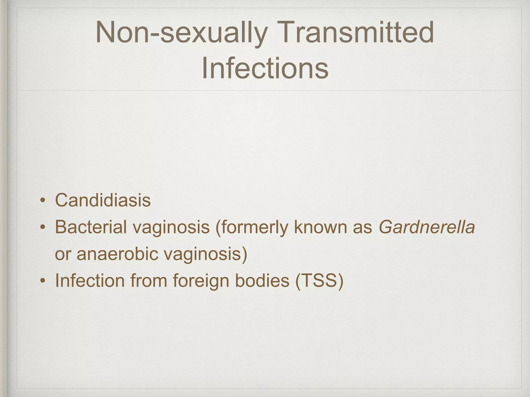 Genital Tract Infections - Dr. Julius King Kwedhi | PPTX