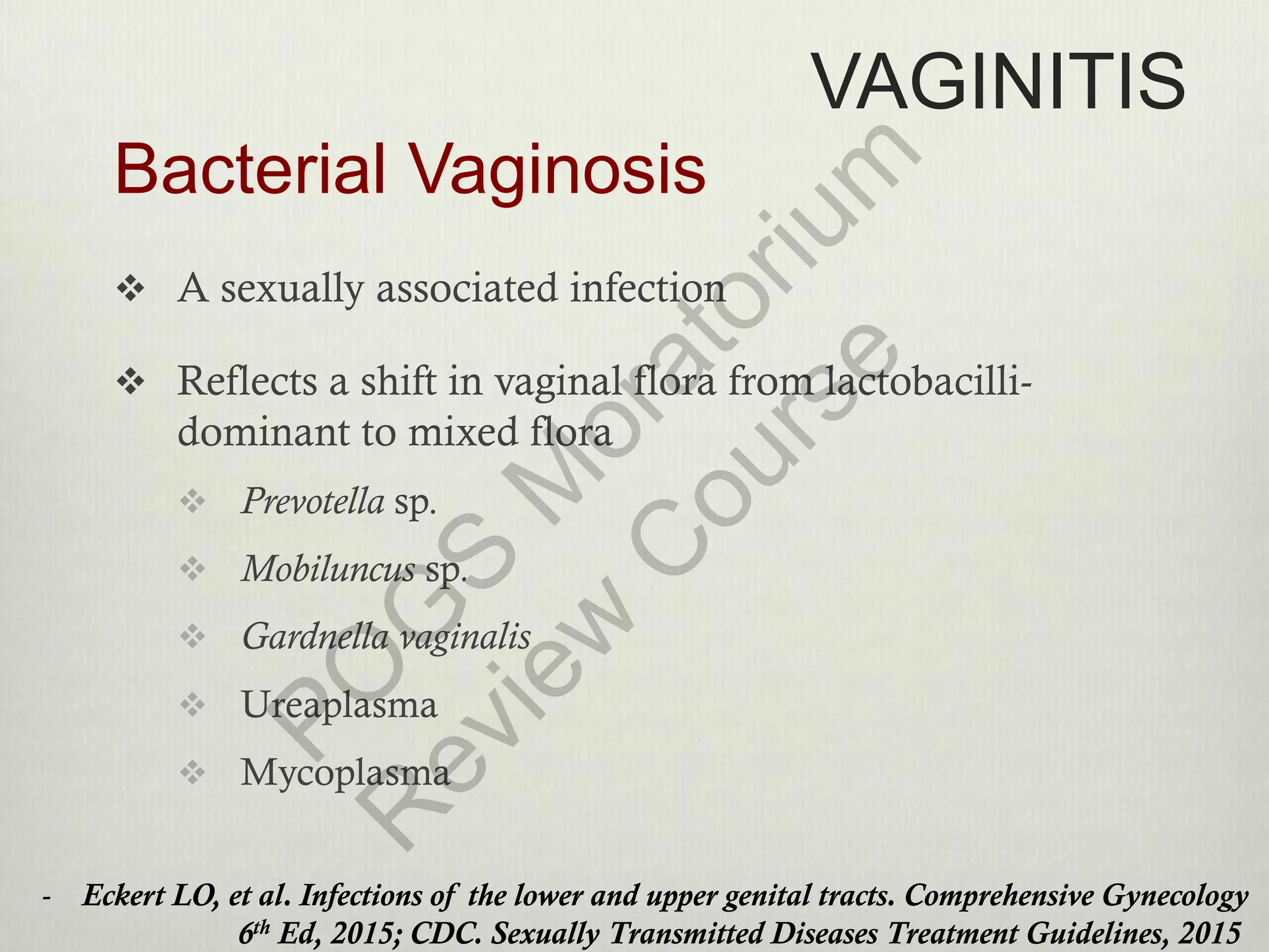 Genital Tract Infections of upper and lower reproductive organ | PPT