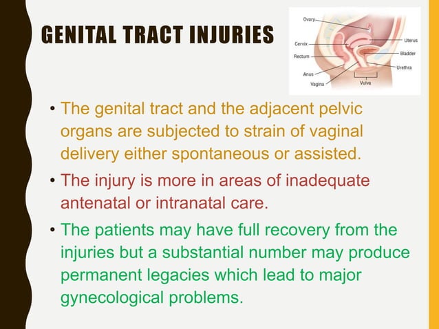 Genital tract injuries1 | PPTX