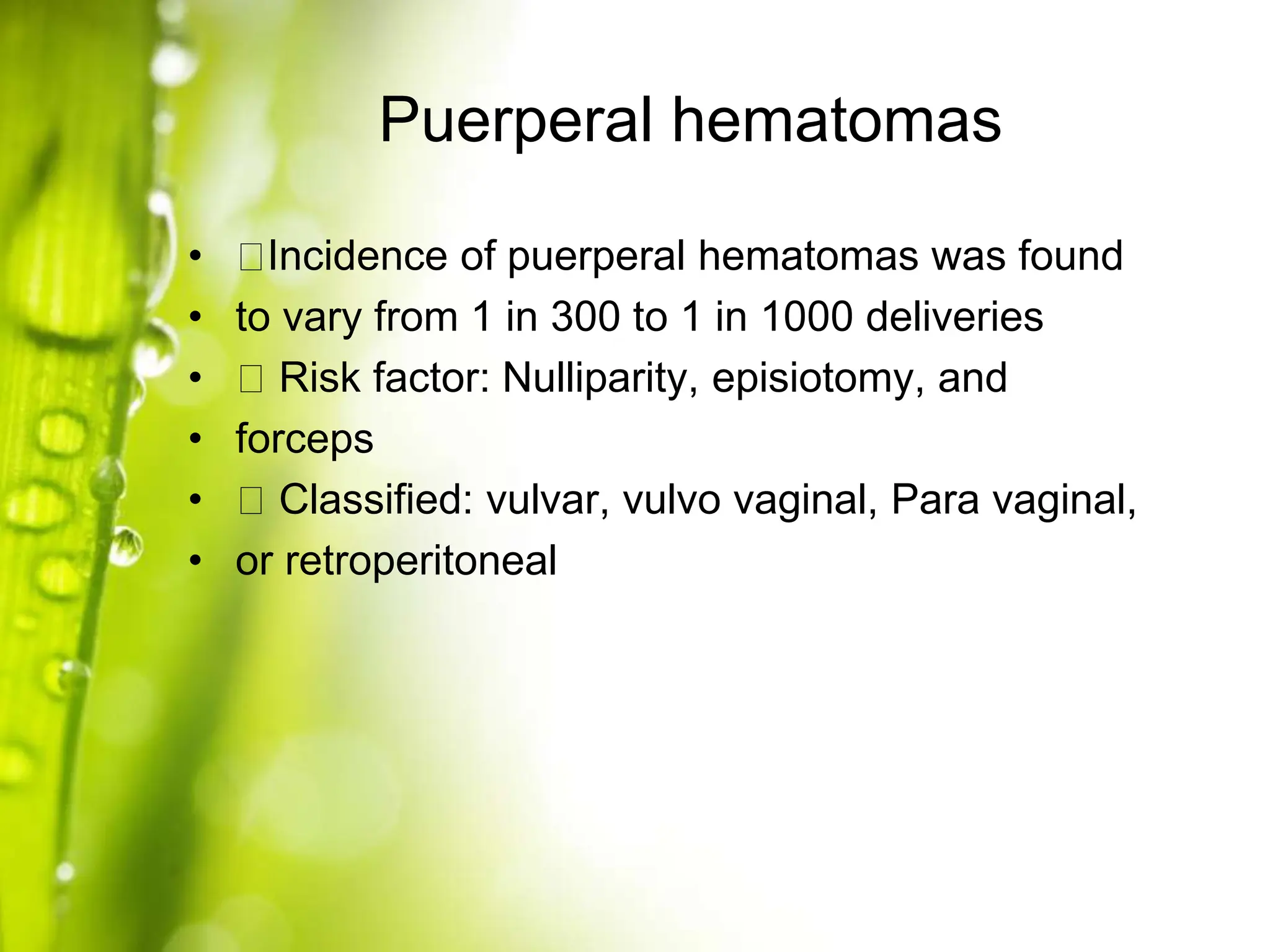 condition on injury of female genital tract PPT.PTX